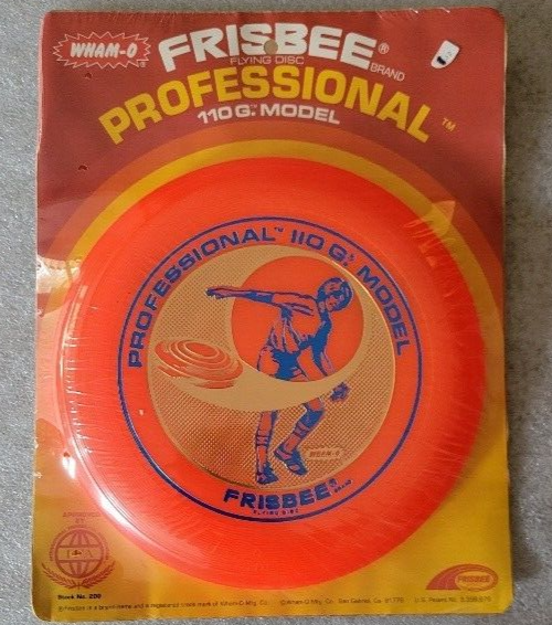 1980 Wham-O Frisbee Professional 110 G. Model Original Packaging Vtg ...