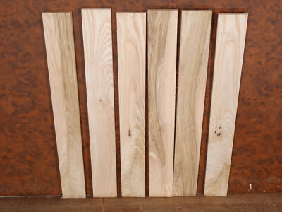 Qty 6 @565x68x9.5mm Ash Planed Strip/Slat Timber Thin Wood 081202 | eBay UK