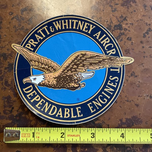 Pratt Whitney Gas Turbine Jet Engine Aviation Display decal nose cowl ...