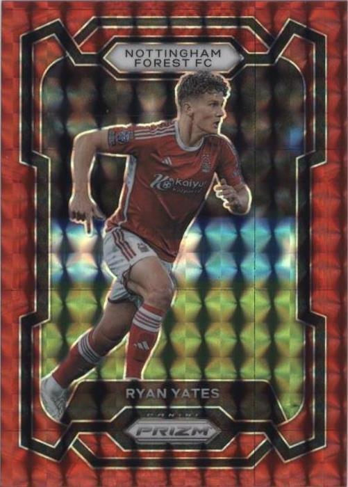 2023-24 Panini Prizm Premier League - Ryan Yates #251 Red Mosaic Prizm ...