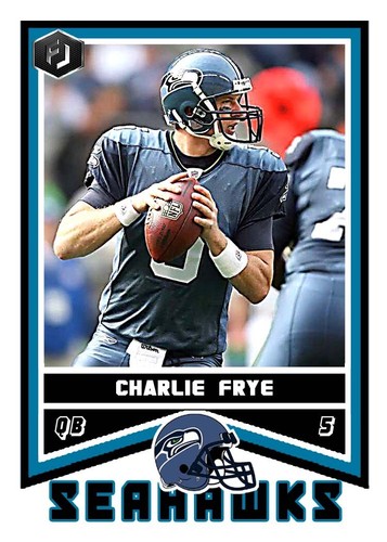 ACEO CHARLIE FRYE SEATTLE SEAHAWKS CUSTOM HAND MADE ART CARD | eBay