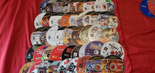 Lot Of 425+ SCRATCHED VIDEO GAME DISCS ONLY Xbox Nintendo Playstation+ ...