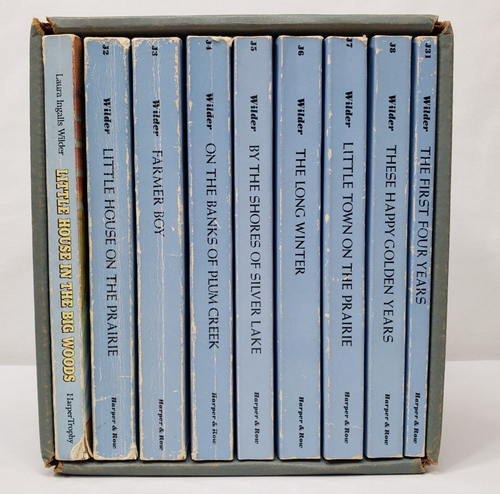 Little House On The Prairie Box Set Complete Series Of 9 Books Lot Blue ...