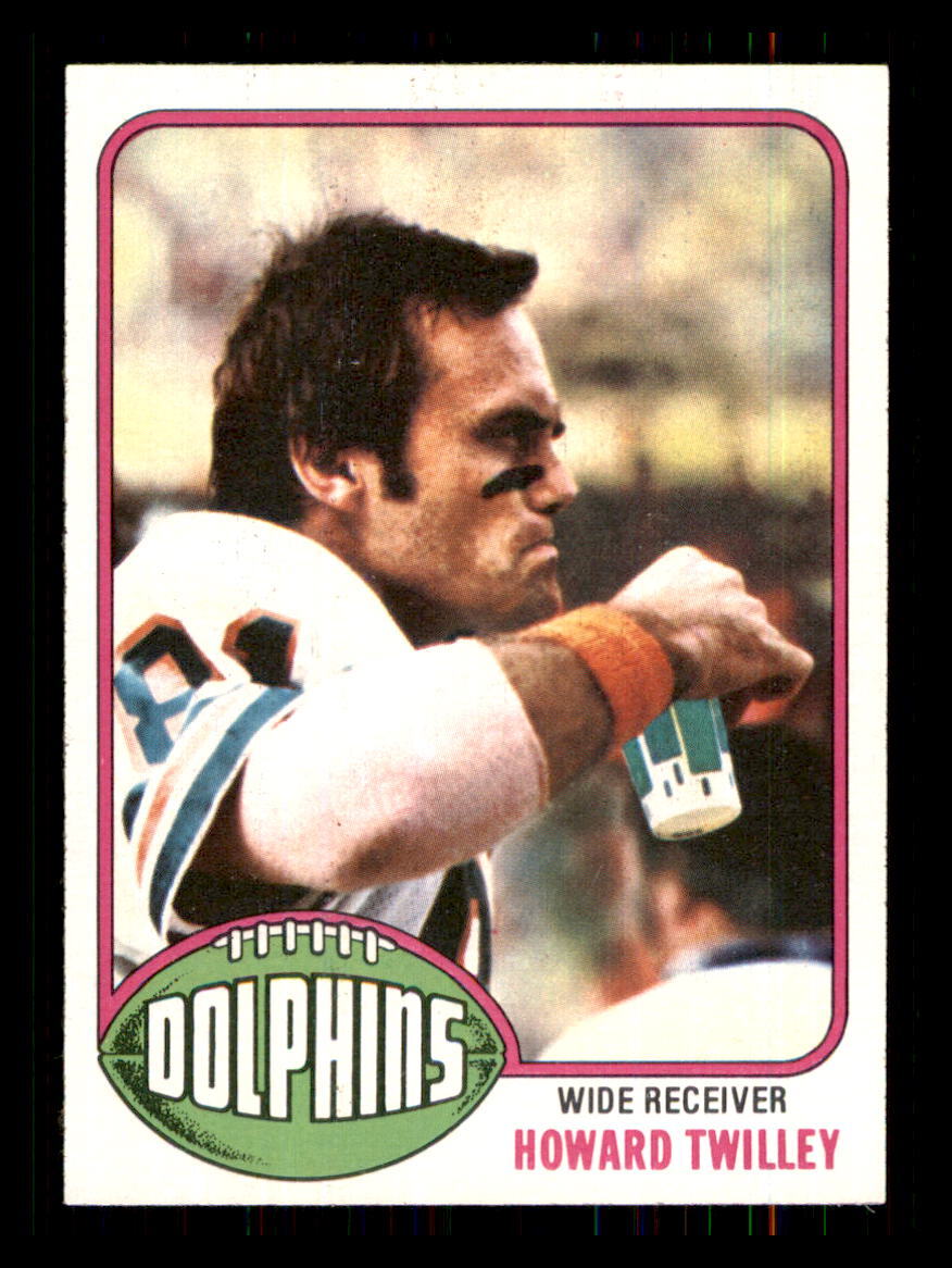 1976 Football Topps Howard Twilley Miami Dolphins #372 2 | eBay