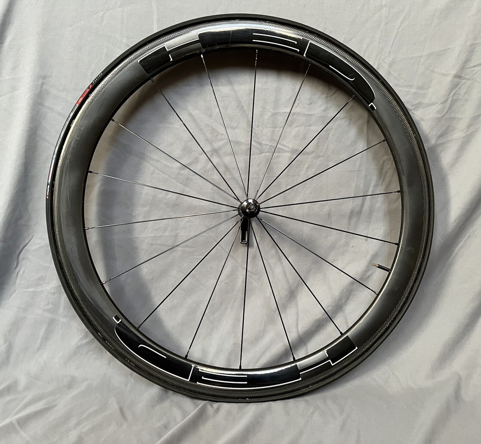 HED Carbon Wheelset 700c Tubular 130/100mm 9mm QR Rim 11 Speed Bladed ...
