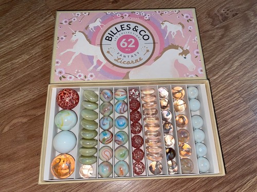 Billes & Co Fantasy Unicorn 62 Piece Marbles Pebbles And Shooters Set (NEW) | eBay