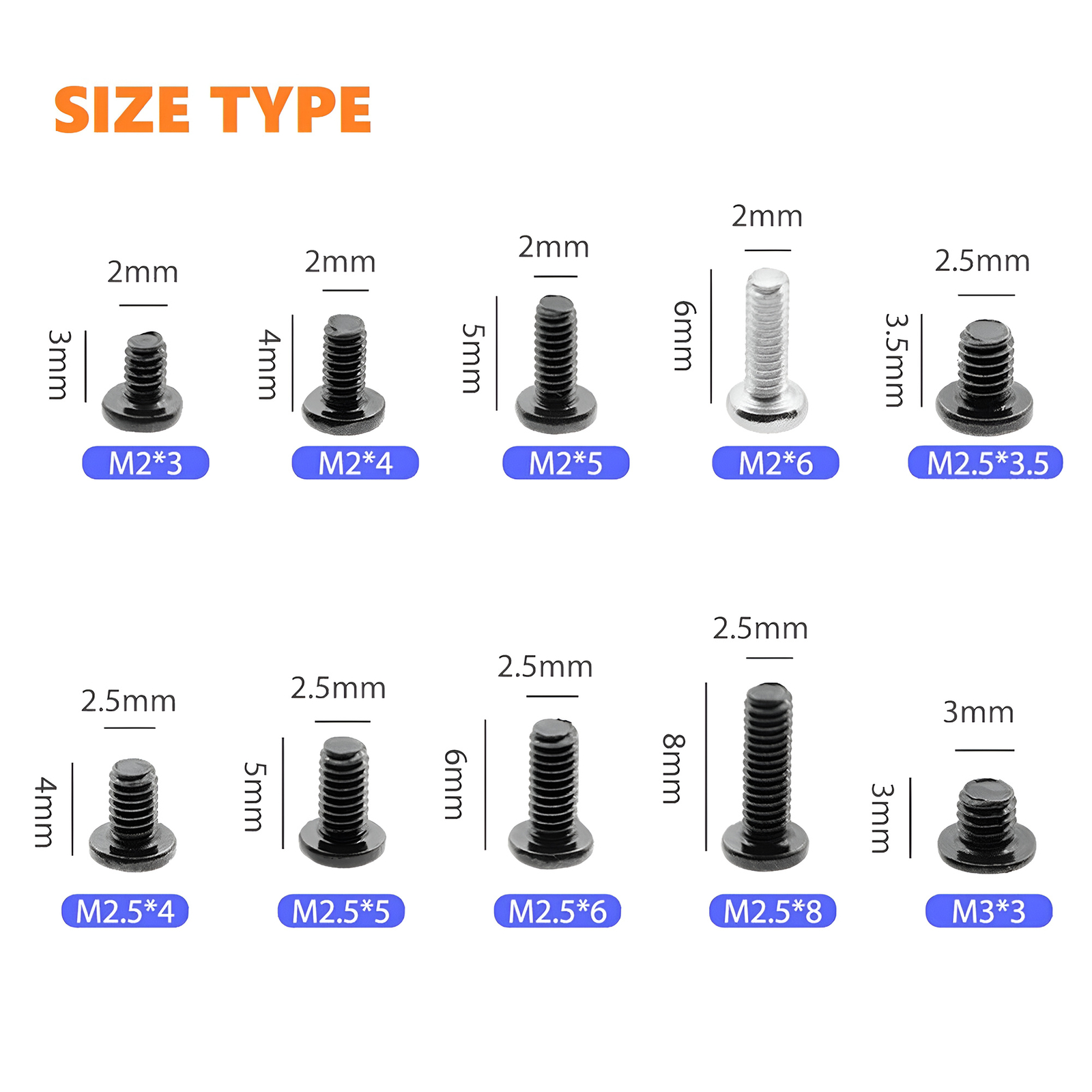 500PCS Computer Screw Set Kit For HP Dell Lenovo Samsung Sony Laptop ...