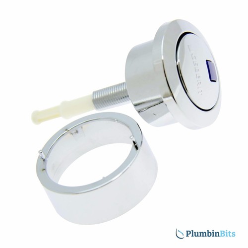 Geberit Type 280 Dual Flush Actuator DF Push Button Chrome & Blue 241. ...