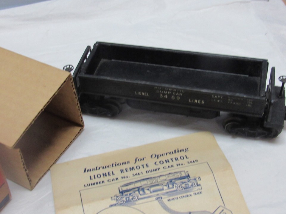 LIONEL POSTWAR NICE 3469 AUTOMATIC DUMPING ORE CAR W/ BOX & INSERT | eBay