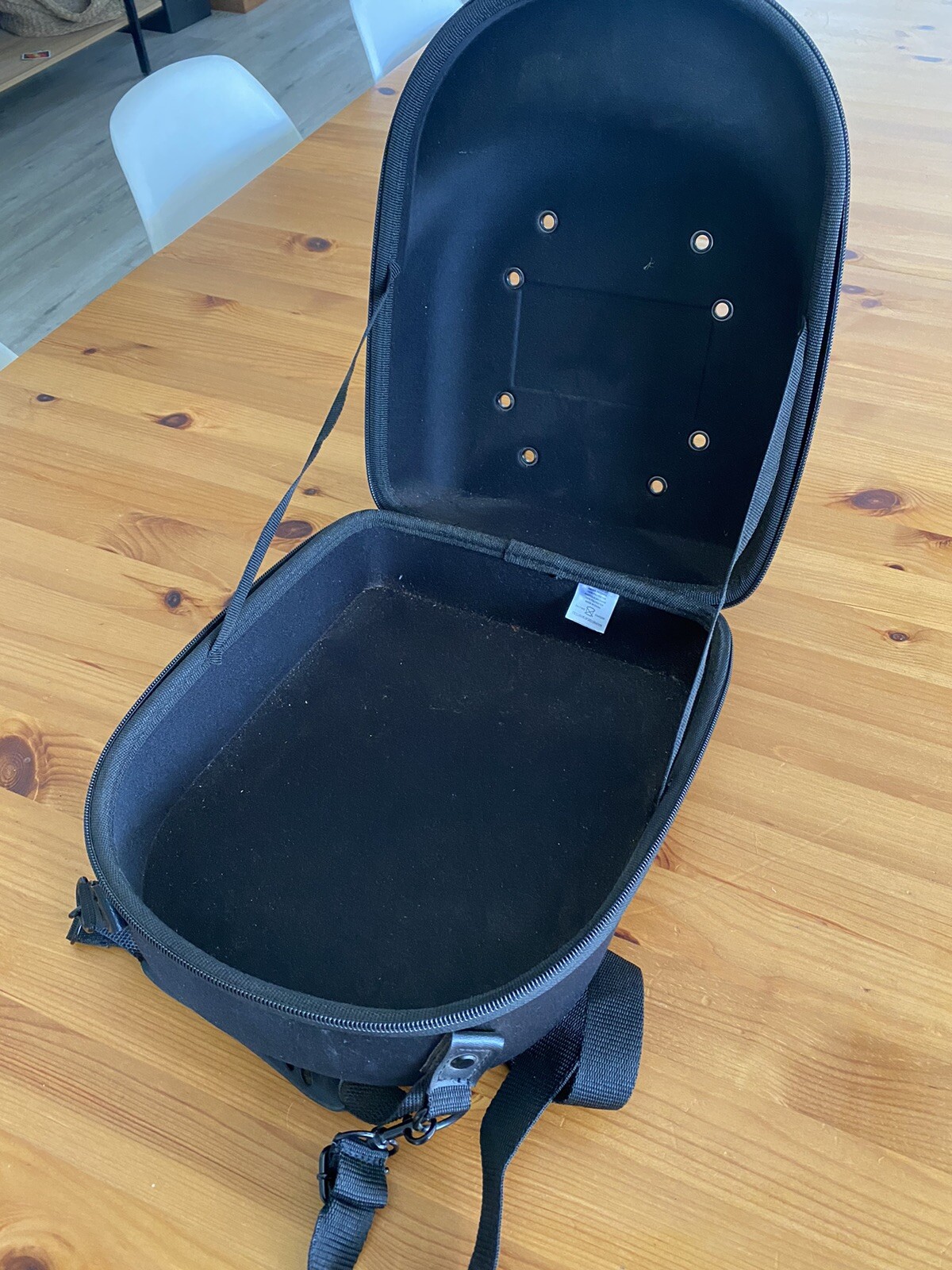 New Era BLACK Cap Hat Carrying Carrier Case Handle Fits 6 Hats Carry ...