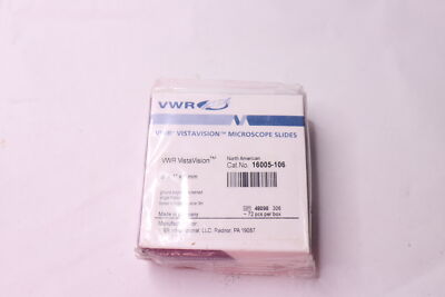 (72-Pk) VWR Vistavision Microscope Slides 3" x 1" x 1 MM 16005-106 | eBay