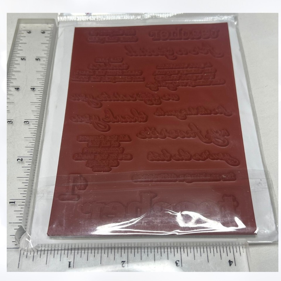 CC Designs ALL ABOUT TEACHERS School Rubber Stamps | eBay