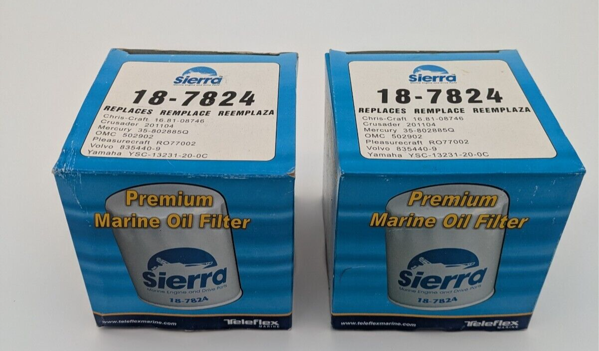 Sierra 18-7824 Marine Oil Filter - Set of 2 | eBay