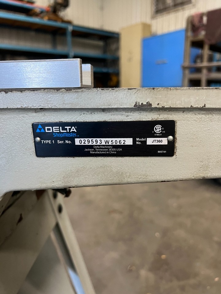 Used Delta Shopmaster 6"Jointer, Model #JT360 | eBay