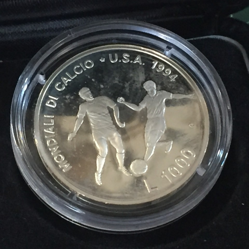 REP. SAN MARINO DITTICO 500+1000 LIRE 1994 MONDIALI DI CALCIO USA '94 ...