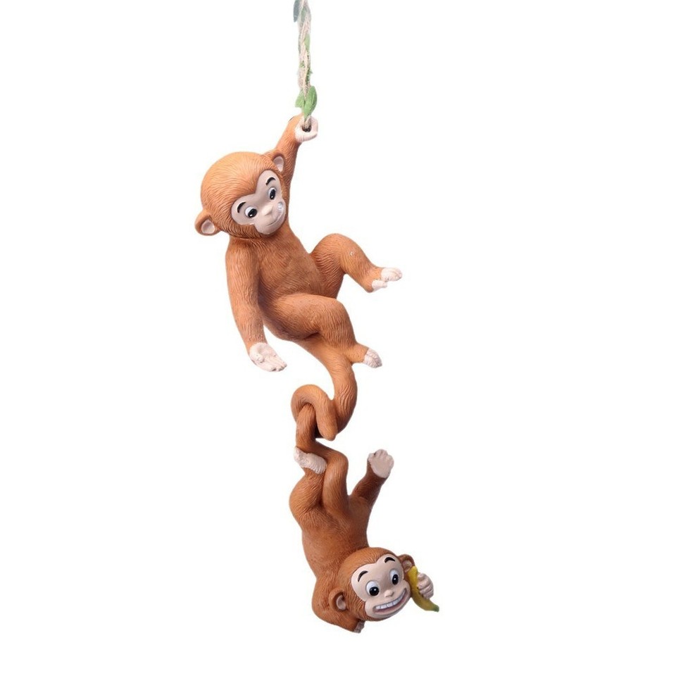 Monkey Garden Decor Playful Climbing Pose Easy To Place Suitable For ...