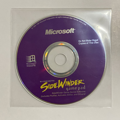 Microsoft SideWinder Game Pad (Win 95 PC CD-ROM, 1997) Disc Only! | eBay