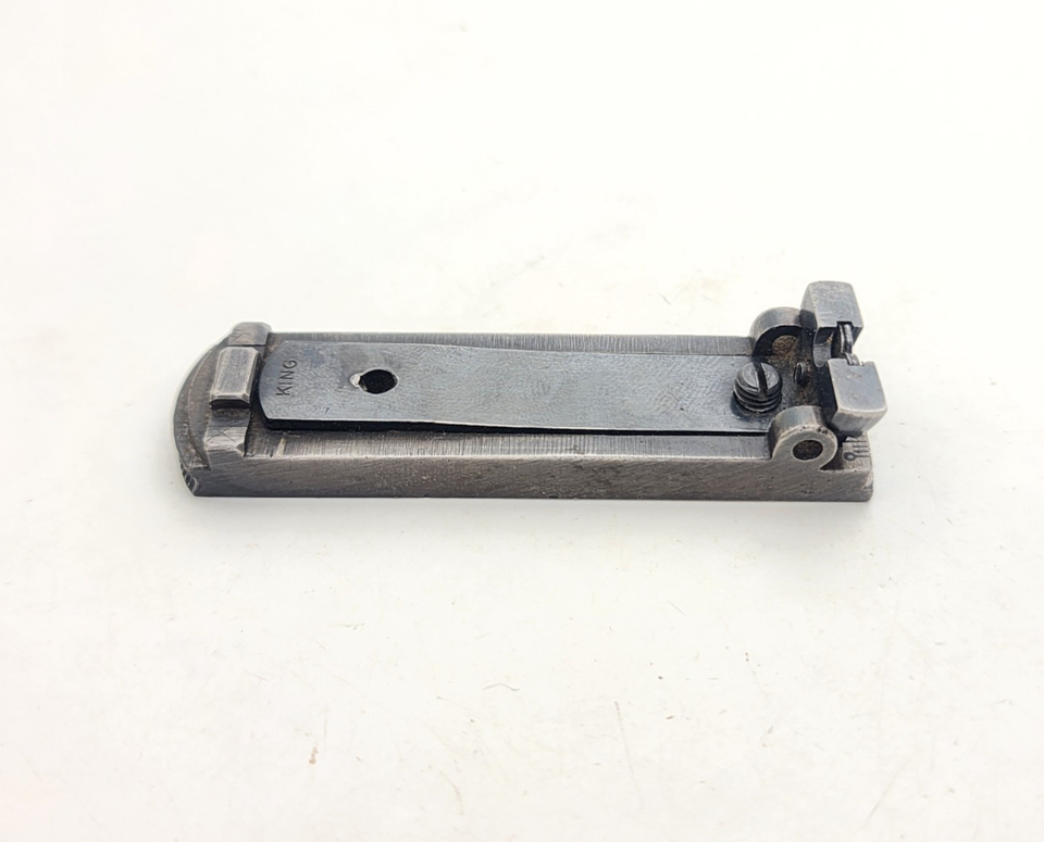 Vintage D.W. King 1903 Springfield Dovetail Rear Rifle Sight Insert w ...