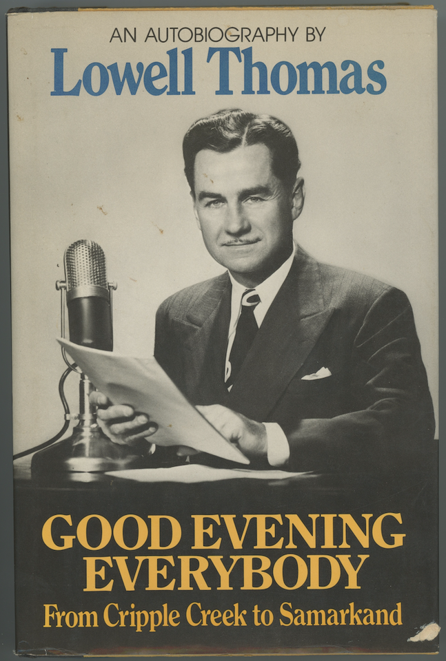 Lowell Thomas Good Evening Everybody Autographed Signed Book AMCo COA ...