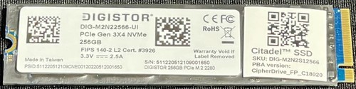 Dell DIGISTOR 256GB M.2 2280 NVME PCI-EXPRESS 3.0 X4 SSD DIG-M2N22566 ...