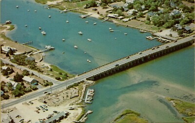 Air Aerial Shoreline View Bass River Bridge Yarmouth Cape Cod MA ...