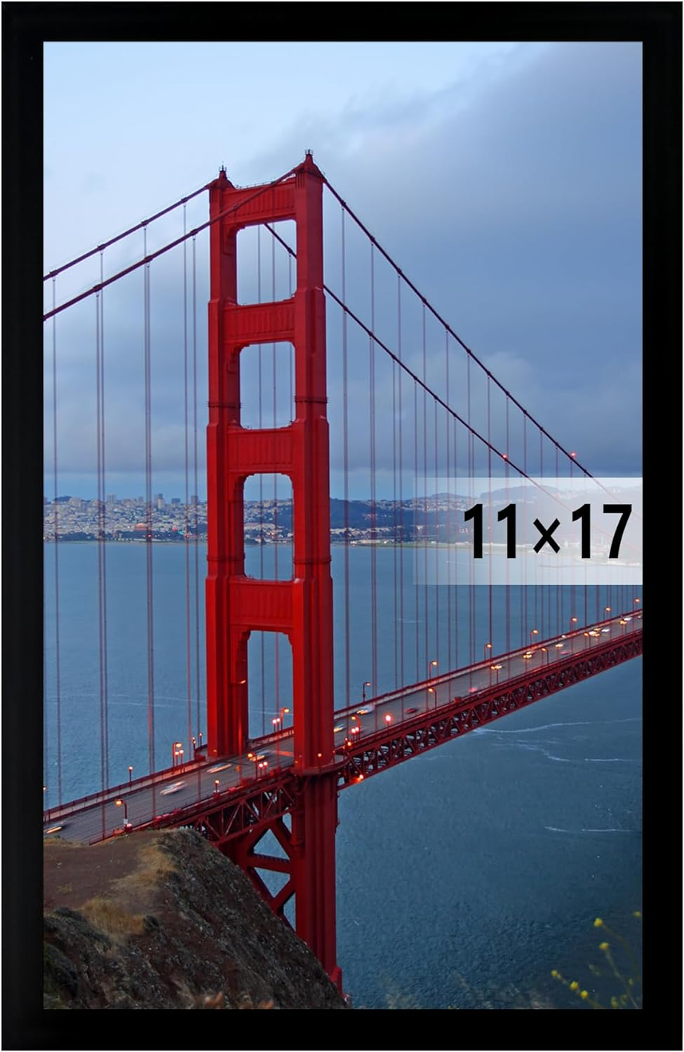 11x17 Picture Frame Black Display pictures 11x17 Wall Hanging Photo ...