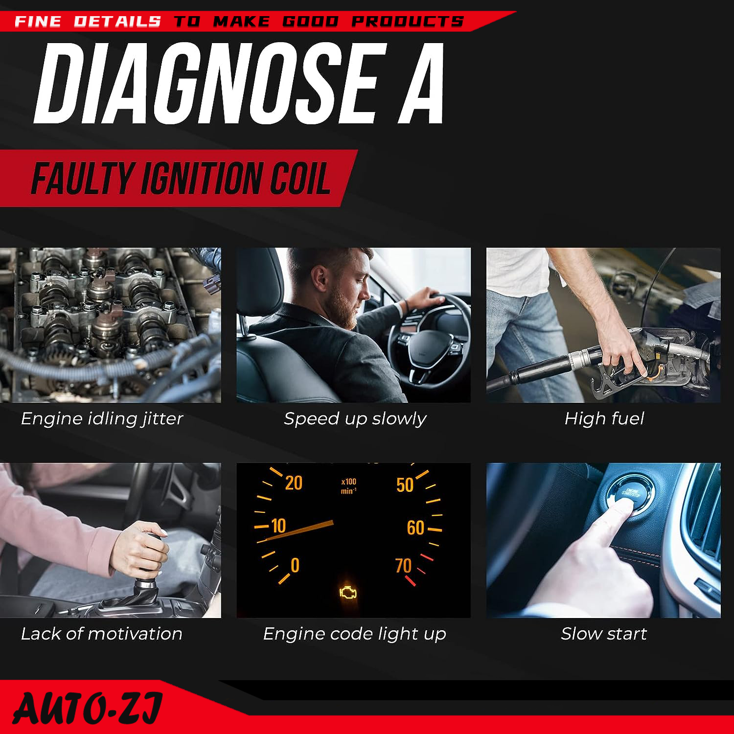 New Upgrade 6X Ignition Coil OEM For Maserati Ghibli Quattroporte ...