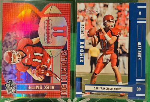 (2) Card 2005 Prestige Press Pass ALEX SMITH Rookie Die Cut Lot | eBay