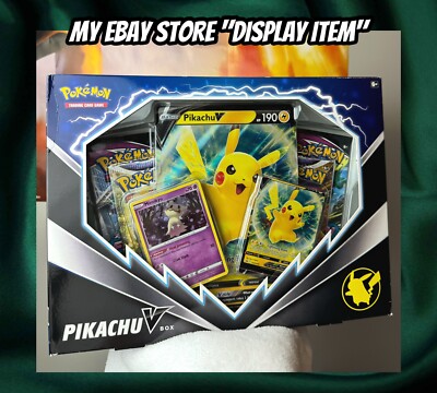 Pokémon TCG: Pikachu V Box With Factory Error RARE Misprint Error Still ...