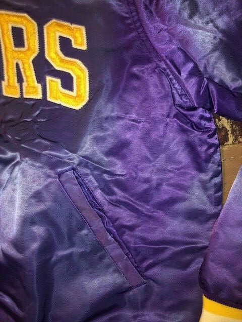 LSU TIGERS Vtg 1980s 1990s STARTER 1st Edition Jacket Coat PURPLE L/XL ...