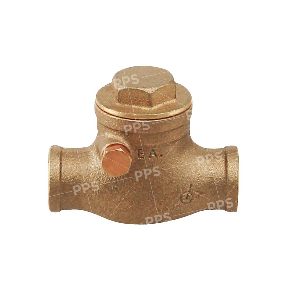 Midline Valve Swing Check Valve, Lead Free, Sweat Connections, Cast ...