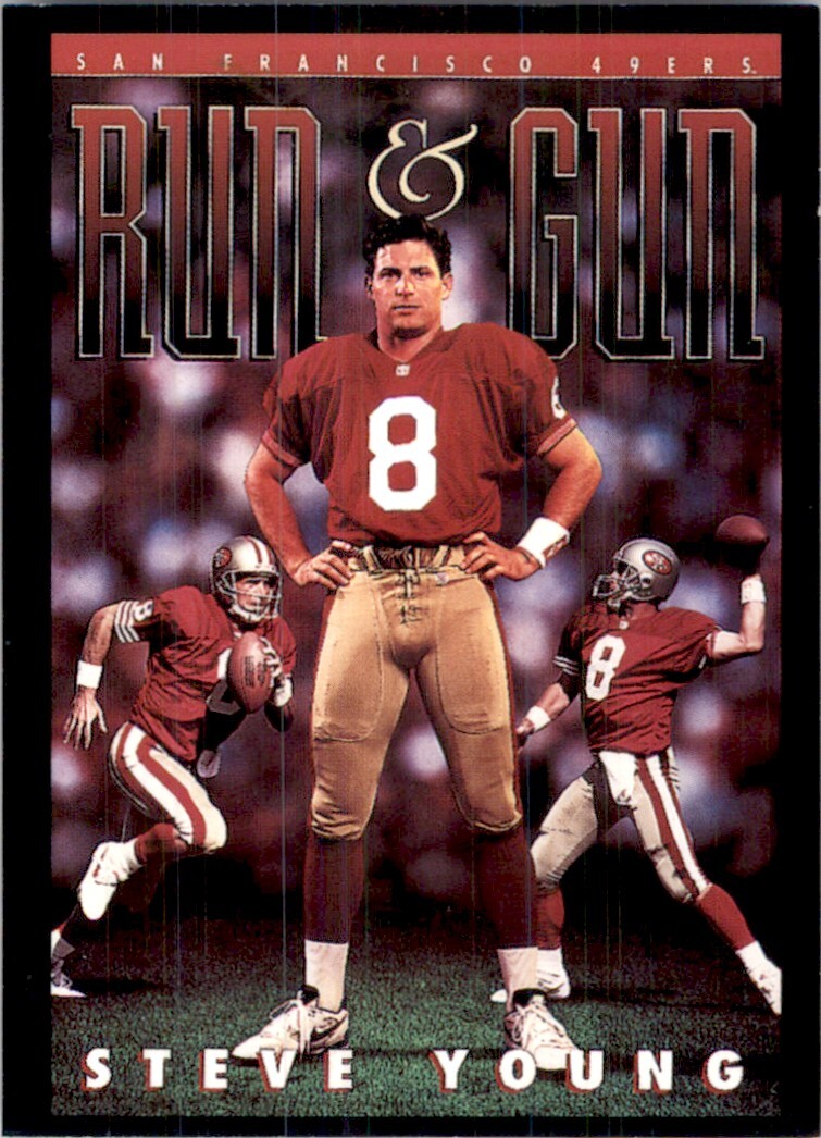 1993 Skybox Run & Gun STEVE YOUNG San Francisco 49ers #CB10 | eBay