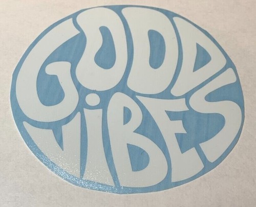 GOOD VIBES #1 Die Cut Vinyl Decal Sticker Vintage Hippy Trippy Mushroom ...