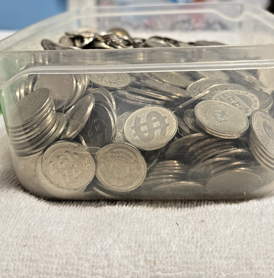 Tokens Used Tokens Unused 11.5LBS of Silver Tokens All for One Price | eBay