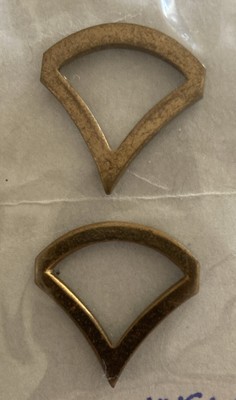 PFC Private First Class Vintage Military Rank Collar Insignia Pin US ...