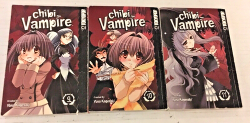 Chibi Vampire Manga Lot Volumes 9, 10, 11 Yuna Kagesaki | eBay