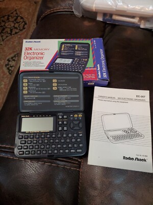 Vintage Radio Shack EC-357 32K Memory Electronic Organizer w/Box/Manual ...
