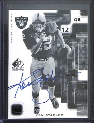 1999 SP Signature Football Autograph #KS Ken Stabler | eBay