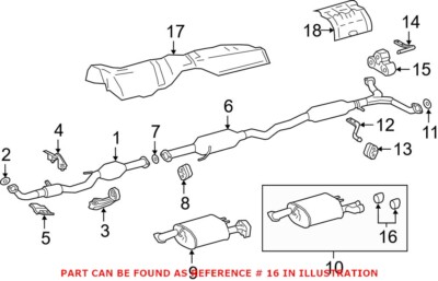 Genuine OEM Exhaust Tail Pipe Tip For Toyota 1744831160 | eBay
