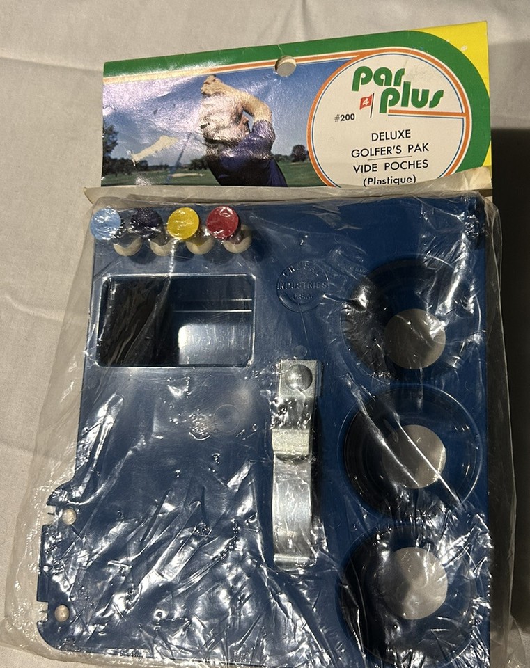 Vintage Par Plus #200 Deluxe Golfer's Pak Pack Vide Pouches Golf Tee ...