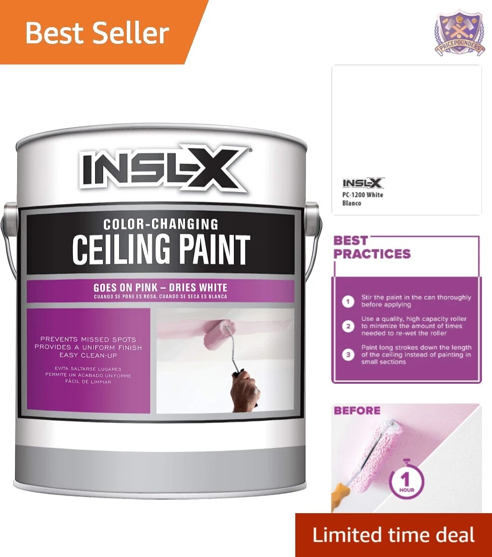 Ceiling Paint Goes Pink Dries White | Shelly Lighting