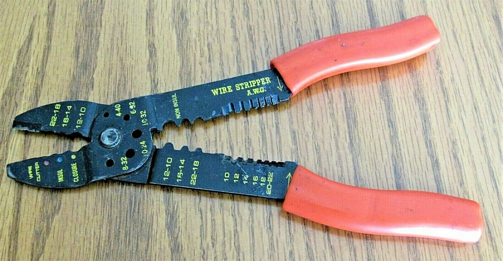Vintage A.W.G. Wire Stripper/ Wire Cutter Length 9” | eBay