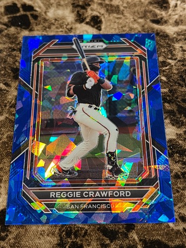 2023 Panini Prizm Blue Cracked Ice #174 Reggie Crawford Rookie | eBay