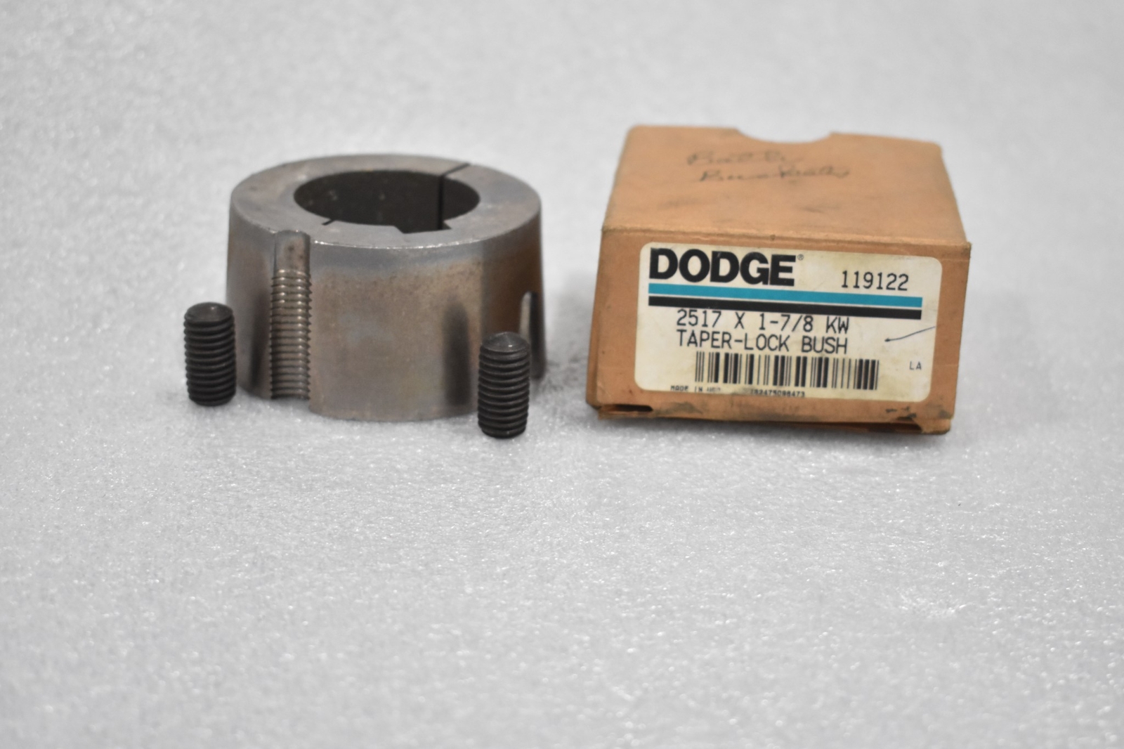 BALDOR DODGE 119122 2517 X 1-7/8 KW TAPER-LOCK BUSHING, 1-7/8" BORE ...