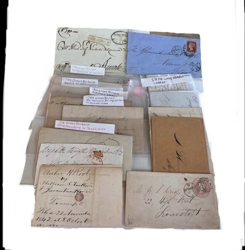 Lot Of 20 (1790-1860’s) World Postal History Stamped/Stampless Letters ...