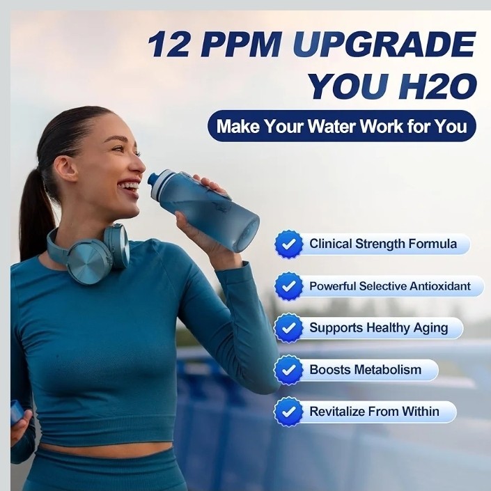 Molecular Hydrogen Tablets (12 PPM) - 120 Count High Potency H2 ...