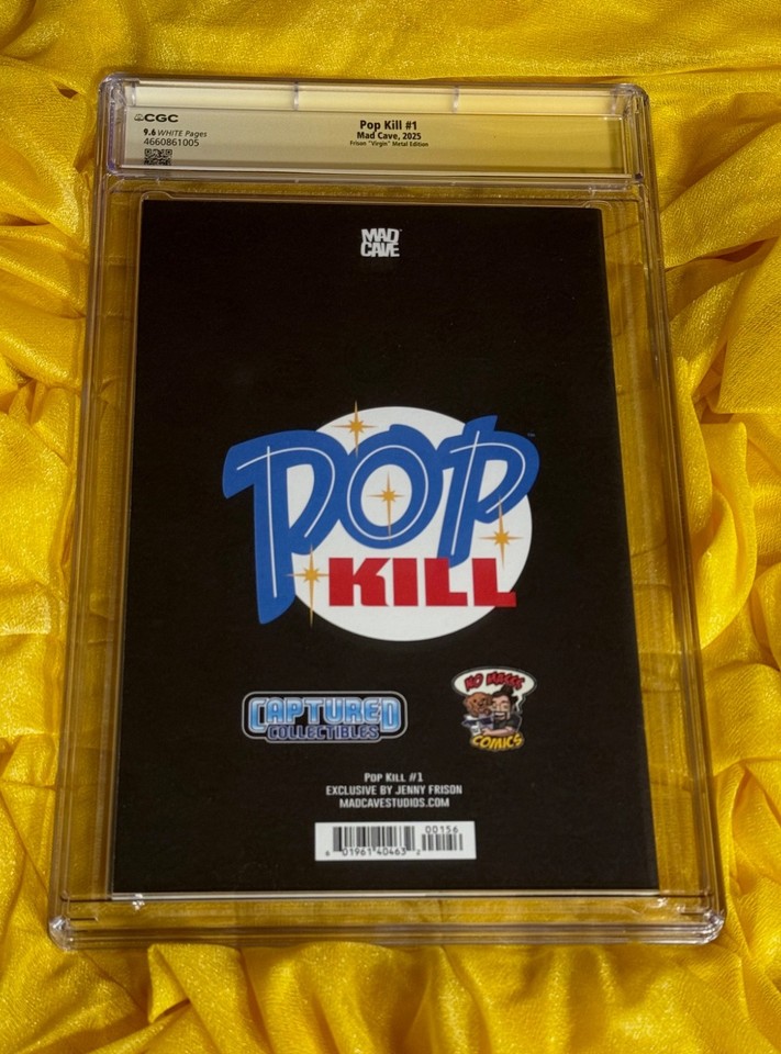 CGC SS 9.6~Pop Kill #1~Metal NYCC Exclusive~#46/50~SIGNED by Jenny ...
