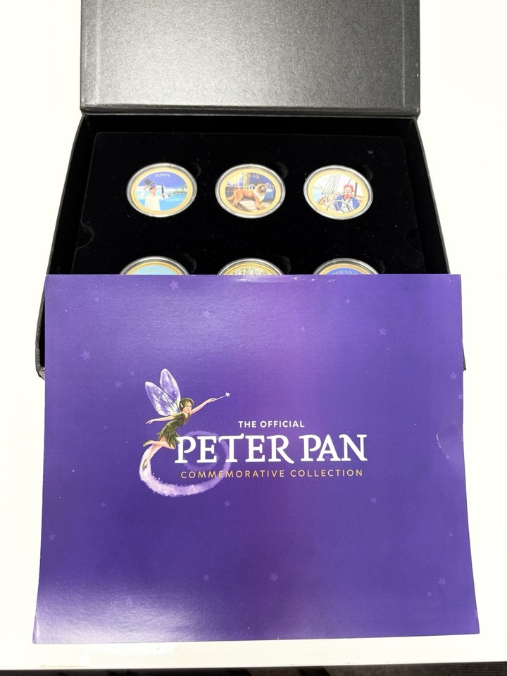 The Official Peter Pan Gold Plated 12x Medal Commemorative Collection ...