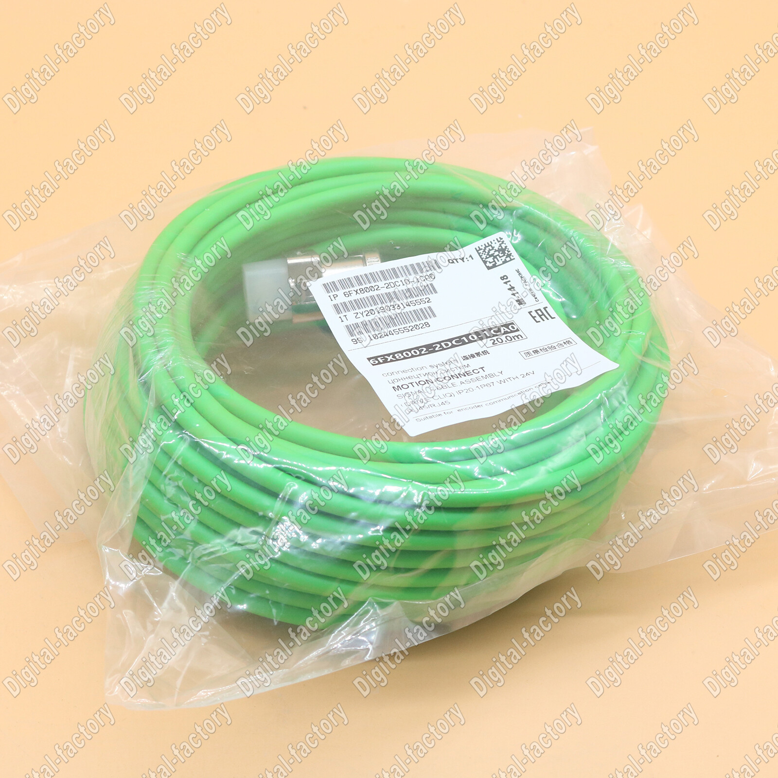 1PCS NEW FOR SIEMENS Encoder cable 6FX8002-2DC10-1CA0 20M 1 year ...