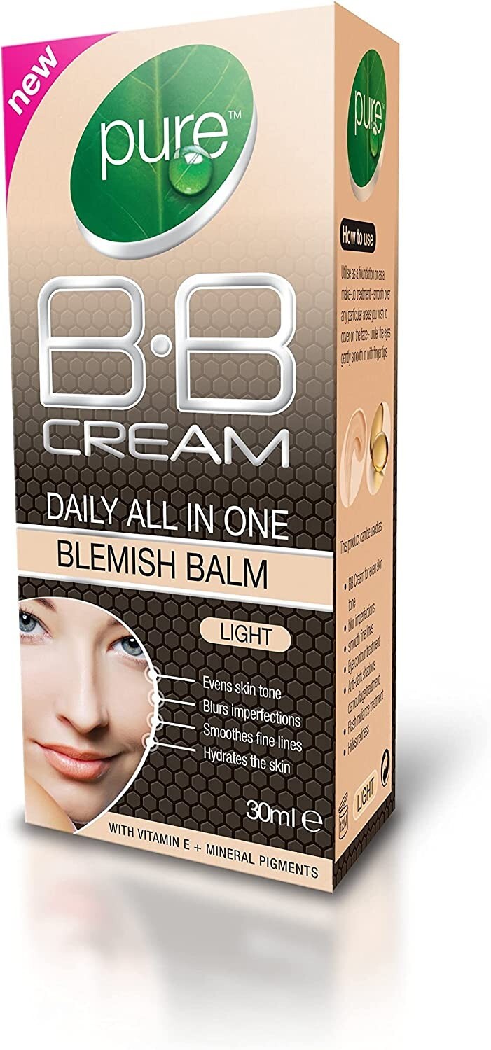 Pure BB Cream Daily all in one Blemish Balm Light 30ml NEW & BOXED UK ...